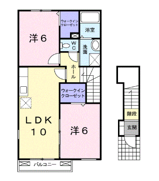 田布施・麻郷 188号線近く 賃貸アパート 2LDK（201号）ベイリーフ | 株式会社ピアレックス